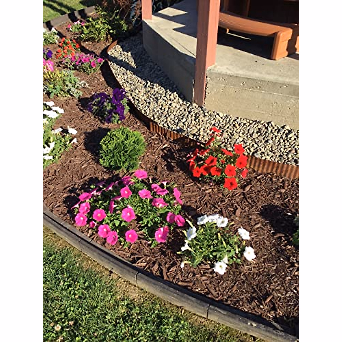 Corrugated Garden Edging (4in W x 10ft L, Rusted)