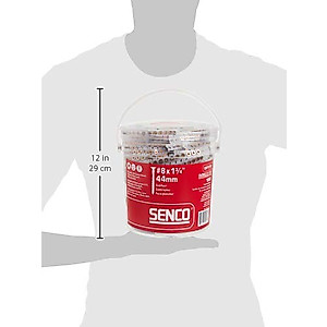 Senco 08F175Y Duraspin# 8 by 1-3/4" Flooring to Wood Collated Screw (1, 000per Box)