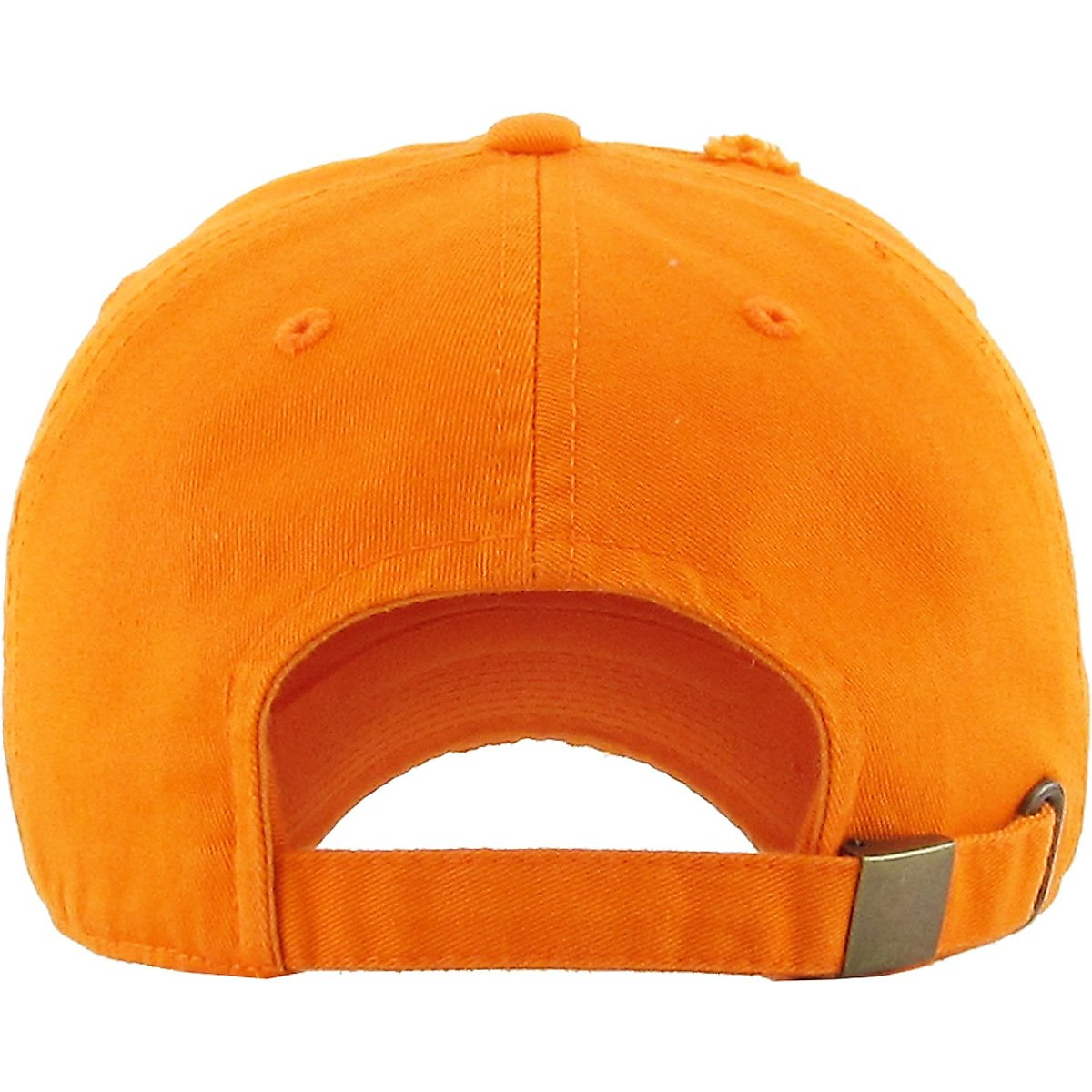 KBETHOS KBE-VINTAGE ORG Vintage Washed Cotton Baseball Cap, Orange