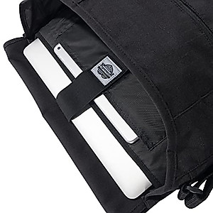 Carhartt Ripstop Messenger Bag, Durable Water-Resistant Messenger Work Bag, Black