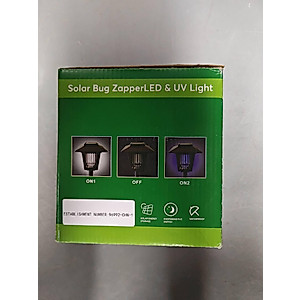 2024 New Solar Bug Zapper Outdoor,Mosquito Zapper Outdoor Mosquito Killer for Bug Gnat Fly Small Flying Insect Mosquito Repellent for Patio Yard Garden Farm,Waterproof Bug Lights for Outside,2 Pack