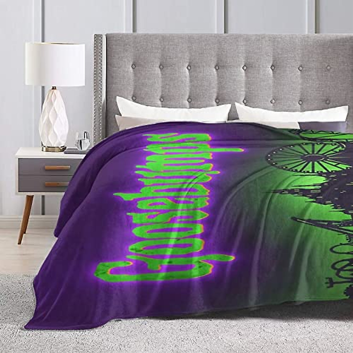 Goosebumps Flannel Blanket Lightweight Cozy Bed Blankets Soft Throw Blanket Fit Couch Sofa Suitable for All Season 60"X50"
