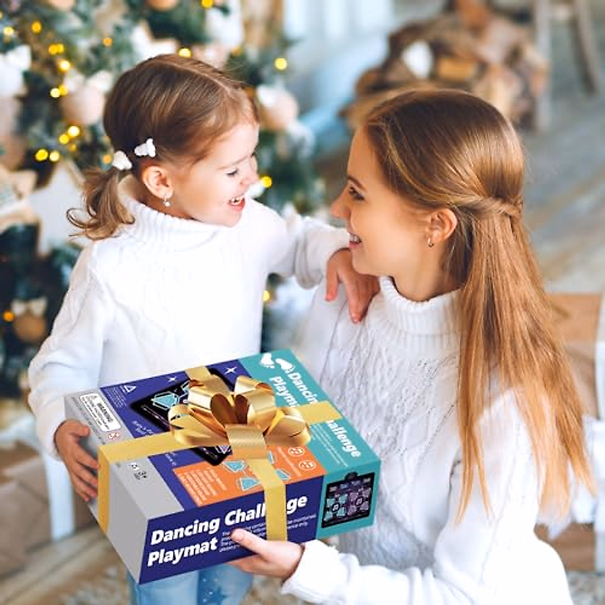 Joyvalley Kids Dance Mat Toys - 2-Player Dance Pad Gifts for Girls Boys Toddlers 3 4 5 6 7 8 9 + Year Old Electronic Dancing Mat Floor Games Toy with Music Light Christmas Birthday Gift (Purple)