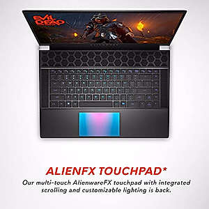 Alienware X16 R1 Gaming Laptop - 16-inch QHD+ 240Hz Display, Intel Core i9-13900HK, 32GB LPDDR5 RAM, 1TB SSD, NVIDIA GeForce RTX 4080 12GB GDDR6, Windows 11 Home - Lunar Silver