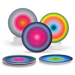 French Bull Melamine Assorted Plates-6 Piece Set -Melamine Dinnerware-Platter, Serving, Party, Platter, Dish (9" Salad Plate, Aurora)