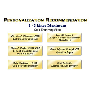 CPA License State Board Accountancy Personalized Certified Public Accountant Certificate School Document Holder Case Plaque Frame Exam Financial Planning Student Gift Graduate