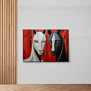 Majestic Black Stallion Galloping In The Clouds, Black Horse On Salt Flats, Canvas Print, Black Horse Print, Black Horse Wall Art