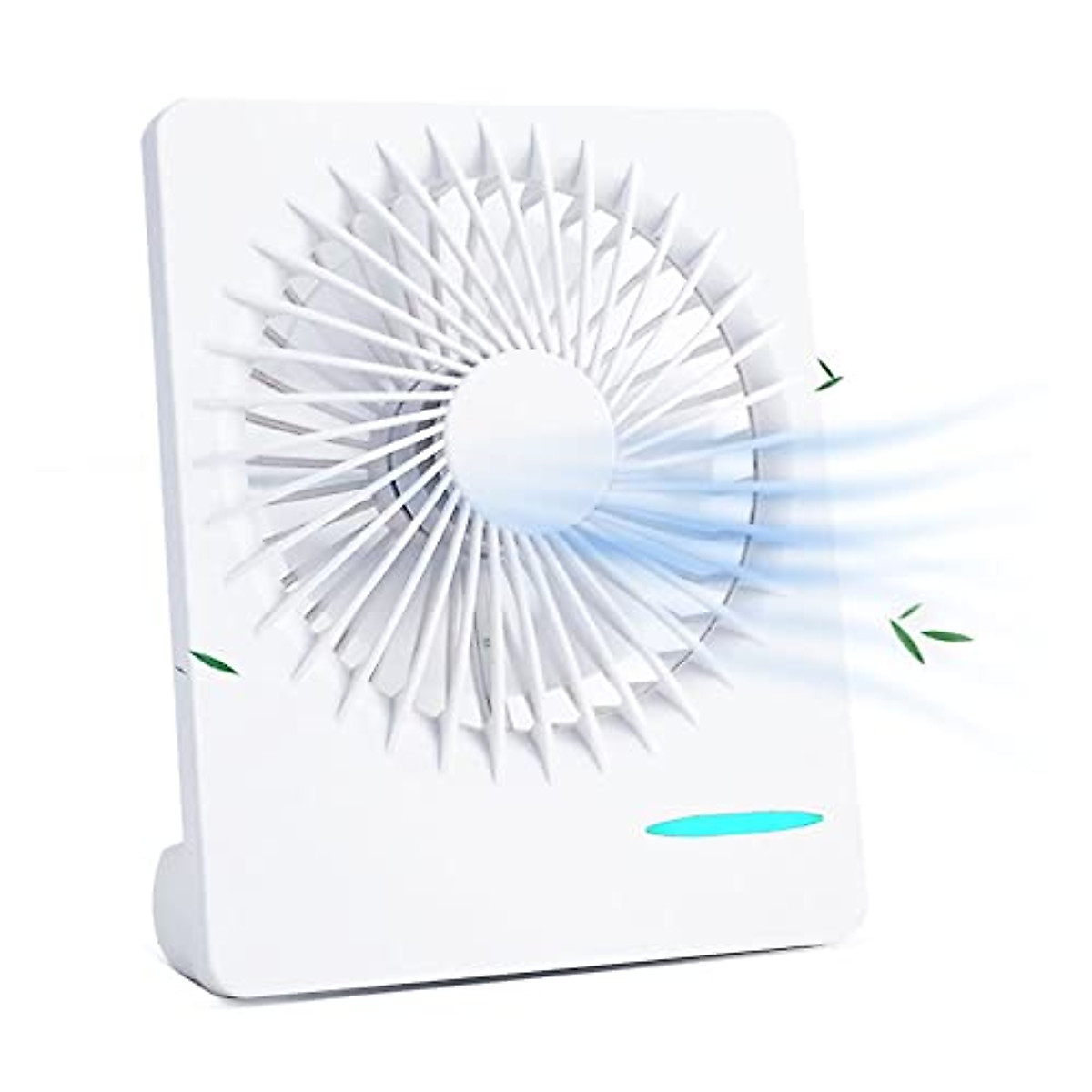FrSara Fan USB Desk Personal Fan, 4.5Lnch，Long Battery Life, Quiet Portable Mini Table Fan, Three Wind Speed Adjustment, Small Portable and Personal Fan Perfect for Use in Home, Office, Desktop