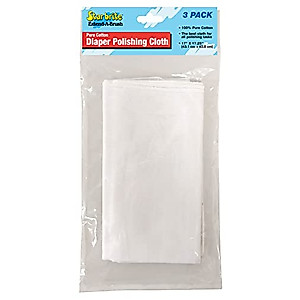 STAR BRITE Cotton Diaper Polishing Cloths (3 Pack) (040039P)