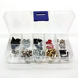 SBUOL 95Pcs Desktop Computer Chassis Screw PC Motherboard Screws Washer with Box