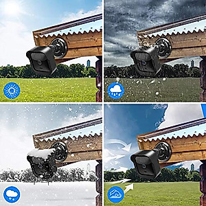 All-New Blink Outdoor Camera Wall Mount, Weatherproof Protective Housing and 360 Degree Adjustable Mount with Blink Sync Module 2 Mount for Blink Outdoor Security Camera System (Black 5Pack)