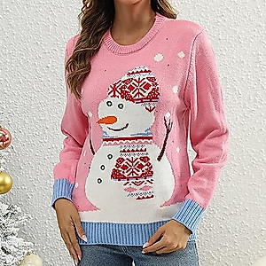 Christmas Sweater Black y2k top Xmas Tree Print Merry Christmas t Shirt for Women Dressy Casual Novelty Fall Tops Ladies Tunic Fashion Clothes lace Patchwork Buttons Sweatshirt Jacket Quarter Zip