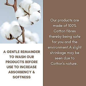 TWINY threads Kitchen Towels Set of 12, 100% Cotton Waffle Weave Dish Towels, Soft Tea Towels with Hanging Loop, Washable Bar Towels for Table Cleaning, Dinning, Parties- 16"X 26" - Brown