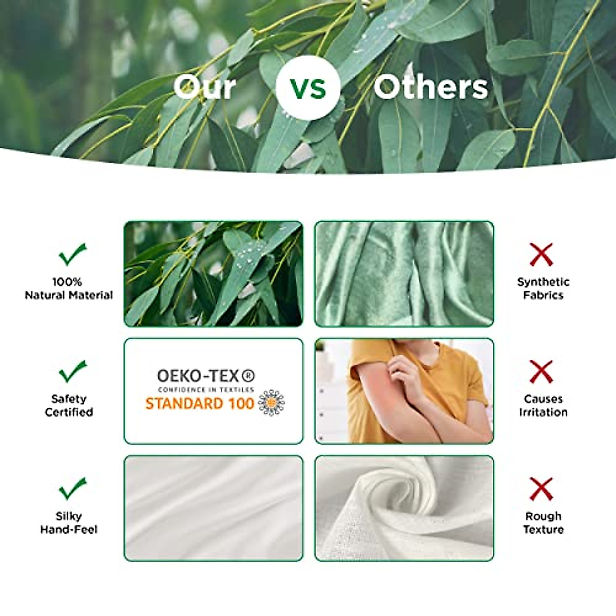 Bedsure Cooling Duvet Cover King - Silky and Breathable Eucalyptus Lyocell Cotton Hybrid Comforter Cover Set for Hot Sleeper - Hypoallergenic and Moisture Wicking Cooling Bedding Set, Silver Grey