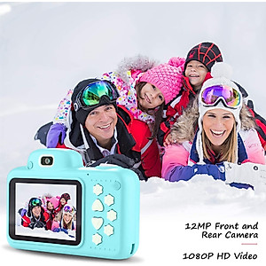 GIENEX Kids Camera Girls Toy Birthday Gift 2.4 Inch1080P Toddler Camera Portable Toy for 3 4 5 6 7 8 Year Old Video Children Digital Camera for 3-10 Year Old Girl