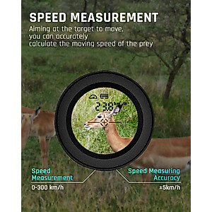 CAMMOO Golf Hunting Rangefinder with Slope, 1100Y Range Finder Golfing with 5 Mode, 6X Magnification, USB Charging, Clear&Accurate Measurement,Vibration Alert, for Hunting,Golfing, Measurement - M1000