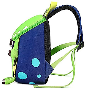 Bluboon Toddlers Backpack for Girls Cute Preschool Backpack 3D Schoolbag Toddler Bookbag for Kids (Dinosaur Green)