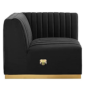 Modway Conjure Sectional, Gold Black