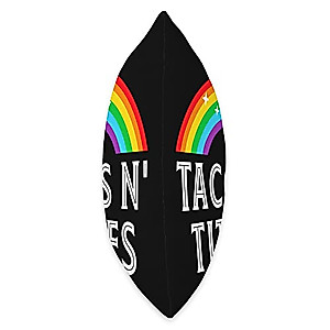 LGBT Shirts Gay Pride Lesbian Bi Trans Gifts Tacos and Titties Funny LGBT Gay Pride Gifts Lesbian LGBTQ Throw Pillow, 18x18, Multicolor