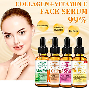 AICHUN BEAUTY Serum 99% Vitamin E Collagen Face Lifting Smoothing Oil Control Acne Perfecting Primer 4 Type (#04 CARROT)