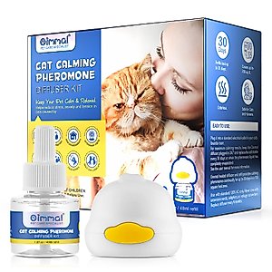 FRDUGA Cat Calming Pheromone Diffuser，Enhanced Cat Calming Diffuser Kit for Cat Anxiety Relief, 2 in 1 Cat Calming Starter Kit (Diffuser Head + 48ml Vial) for 30 Days Use (1 Pack)