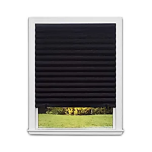Redi Shade No Tools Original Blackout Pleated Paper Shade Black, 48 in x 72 in, 6 Count (Pack of 1)