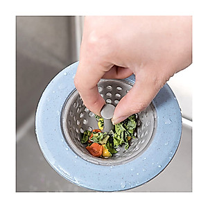 1PCS Silicone Bathroom Sink Drains Bathtub Strainers Kitchen Accessories,Blue