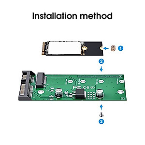 ELUTENG M.2 NGFF to SATA Adapter Card B Key/B & M Key SSD Converter NGFF M2 to 2.5 Inch SATA III Drivers for NGFF M.2 2280 2260 2242 2230 SSD (Not for M.2 NVME)