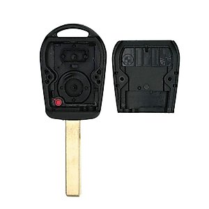 SEGADEN Replacement Key Shell Compatible with BMW 2 Button Keyless Entry Remote Key Case Fob HU92 Blade PG900