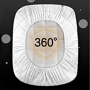 ST Starcast King Size Mattress Pad Pillow Top Mattress Cover Quilted Fitted Mattress Protector Cotton Top 8-21" Deep Pocket Cooling Mattress Topper(1 Inch,King)