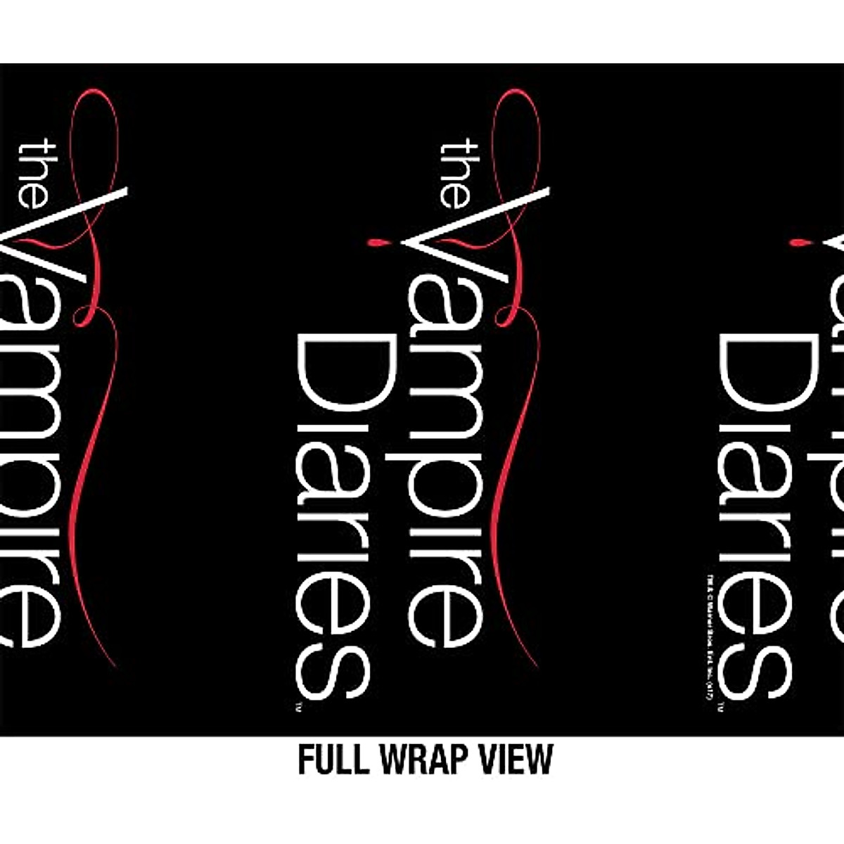 The Vampire Diaries OFFICIAL Tvd Logo 24 oz Insulated Canteen Water Bottle, Leak Resistant, Vacuum Insulated Stainless Steel with Loop Cap