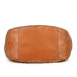 Movefad Women Hobo Shoulder Bag Tote Bag Large PU Leather Handbags Ladies Bucket Purse Crossbody Handbags