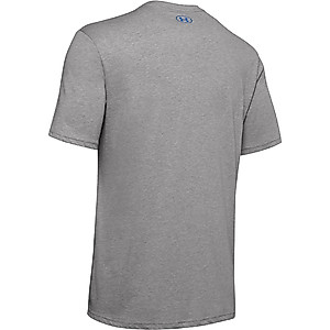Under Armour Men's Global Foundation Short-Sleeve T-Shirt , Steel Light Heather (036)/American Blue, Large