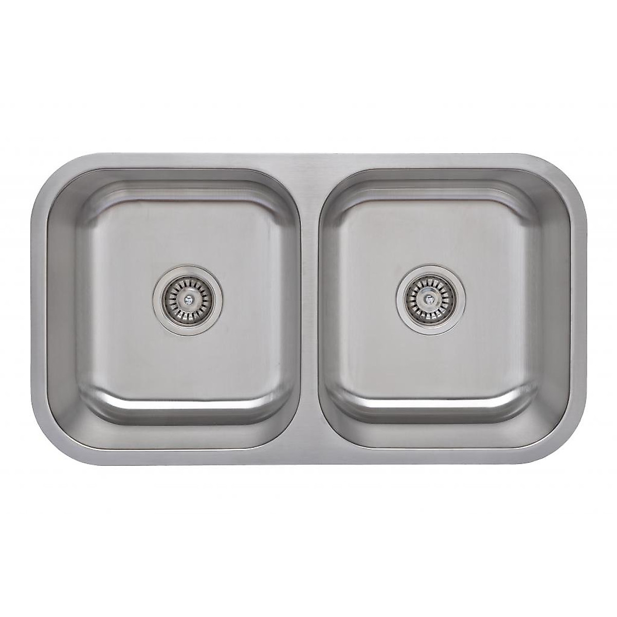 Wells Sinkware CMU3318-99-16-1 Craftsmen Series Stainless Steel Kitchen Sink Package, 33" 50/50 9" Deep, Brushed Matte Finish