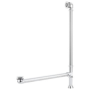 Signature Hardware 946174-63-T Rosalind 63" Acrylic Soaking Clawfoot Tub with Pre-Drilled Overflow Hole, Imperial Feet and Tap Deck