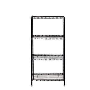 Multi-use Shelving Unit 4-Tier Space-Saving Metal Shelving Storage Rack Heavy Duty Metal Shelf Organizer for Home Office Kitchen Bathroom Garage Closet Dormitory 21x34x42 Heavy Duty Storage Racks