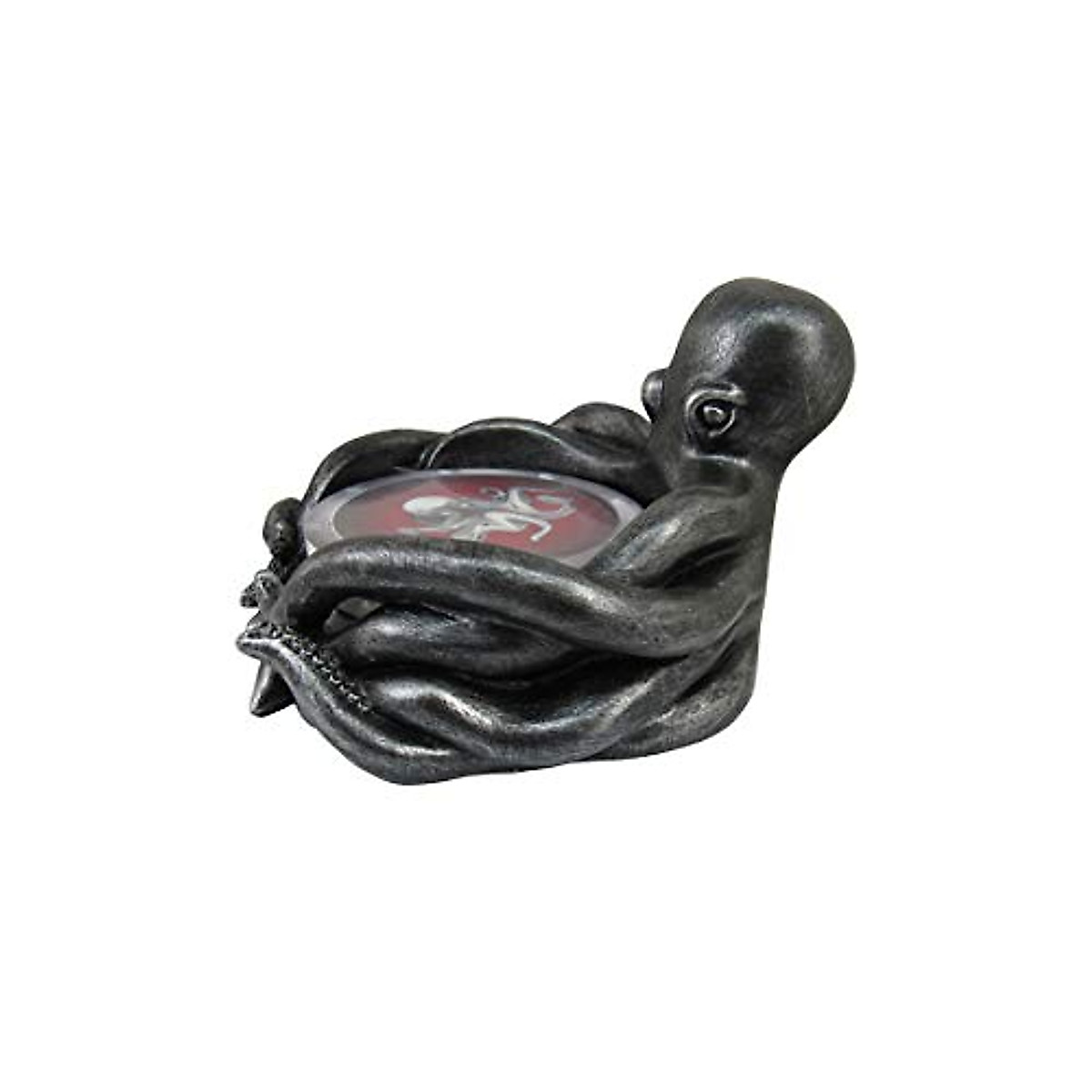 World of Wonders Octopus Drink Coasters Absorbent with Holder | Outdoor Coaster and Housewarming Gifts for New Home | Coasters Set of 4 | Ocean Coasters for Drinks - 6"