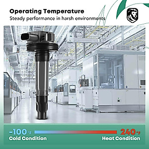 YHTAUTO Set of 6 Ignition Coil Packs Replacement for Ford Explorer F150 Mustang Edge Fusion Taurus, Lincoln MKS MKT MKK, Mazda 6 CX-9 Mercury Sable 3.7L 3.5L, Replace DG520