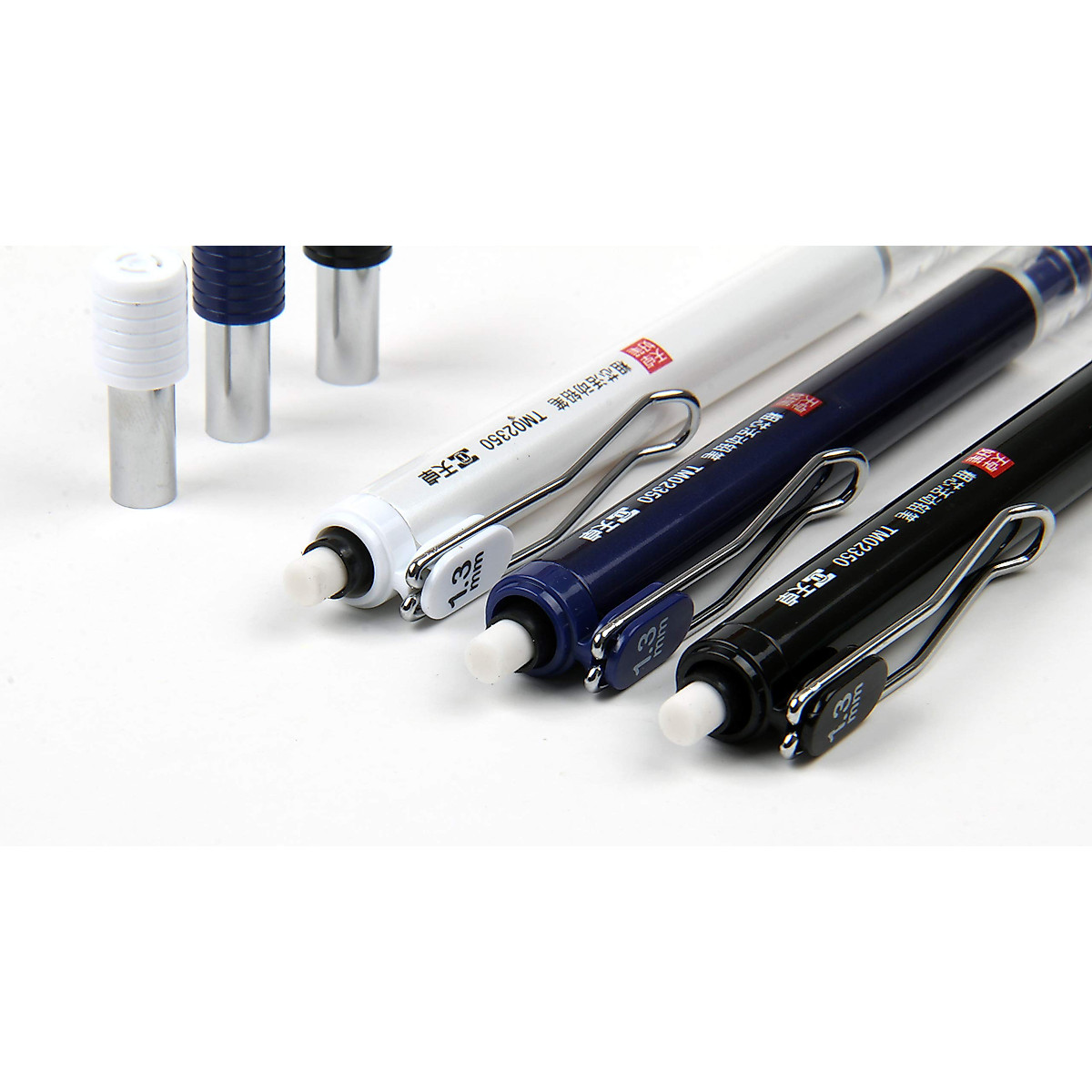 无 mechanical pencil 1.3mm HB lead pencils with refills and erasers sturdy lead Comfortable grip comfortble for writing