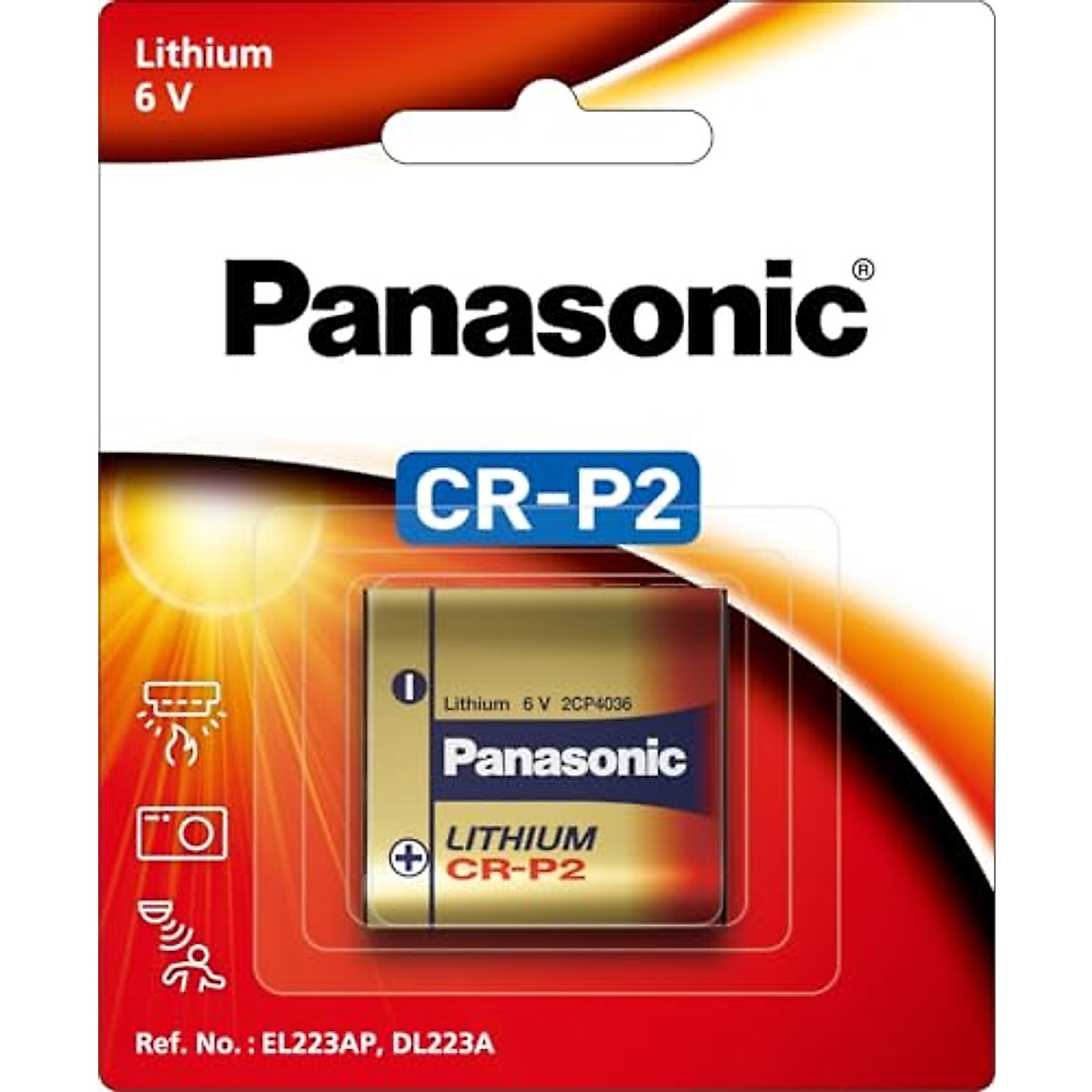 Panasonic Lithium 6V Photo Power Battery CR-P2 CRP2