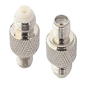 Boobrie SMA Coaxial Connector FME Female to SMA Female Coax Adapter WiFi Antenna Adapter for Antennas Wireless LAN Devices Coaxial Cable WiFi Radios External Antenna Cell Booster Pack of 2