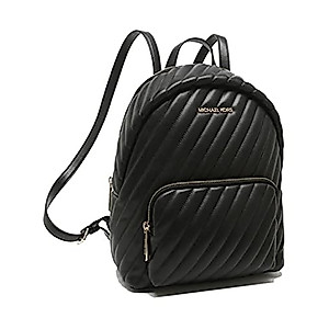 Michael Kors Erin Medium Quilted Women's Backpack (Black / Gold)