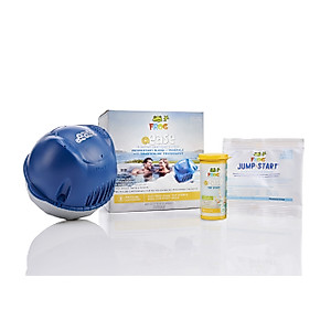 FROG® @Ease® Floating System + 3 Pack of SmartChlor® Replacements + 3 FROG Maintain® Non-Chlorine Shock Treatments for Hot Tubs