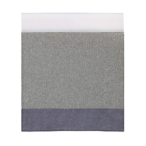 NoJo Mountain Patchwork - Grey, Denim, Slate Blue, Charcoal 4 Piece Nursery Crib Bedding Set- Comforter, 100% Cotton Fitted Crib Sheet, Dust Ruffle, Baby Blanket