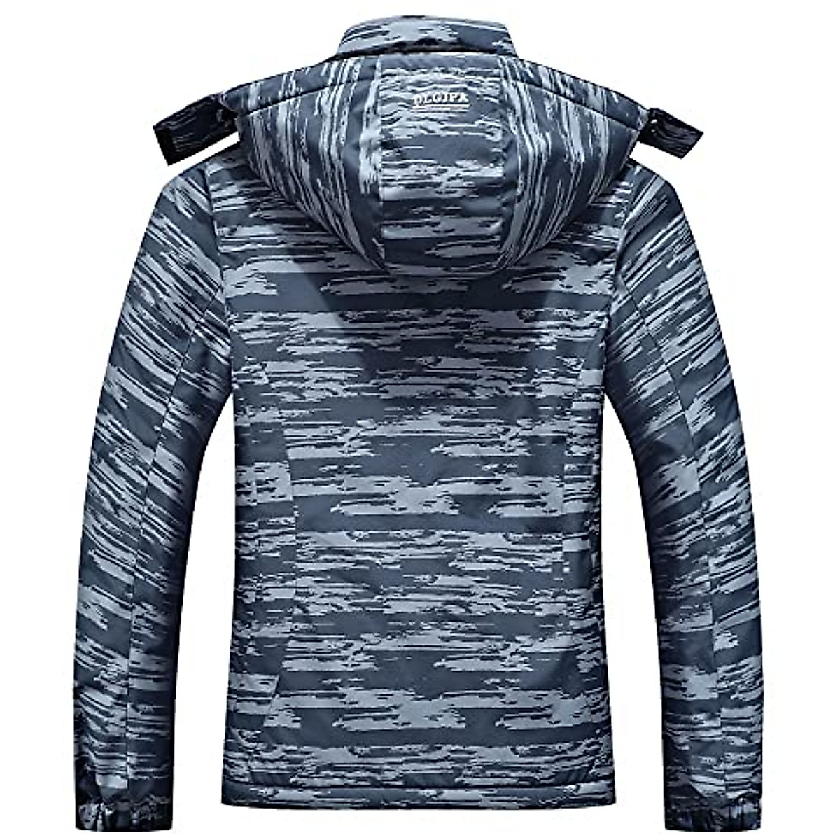 DLGJPA Women's Mountain Waterproof Ski Jacket Detachable Hood Windproof Rain Winter Warm Snow Coat