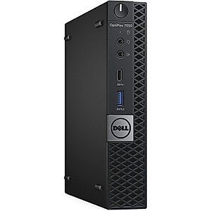 Dell OptiPlex 7050-MICRO, Core i5-7500T 2.7GHz, 16GB RAM, 256GB Solid State Drive, Windows 10 Pro 64Bit, Factory Refurbished, (Renewed)