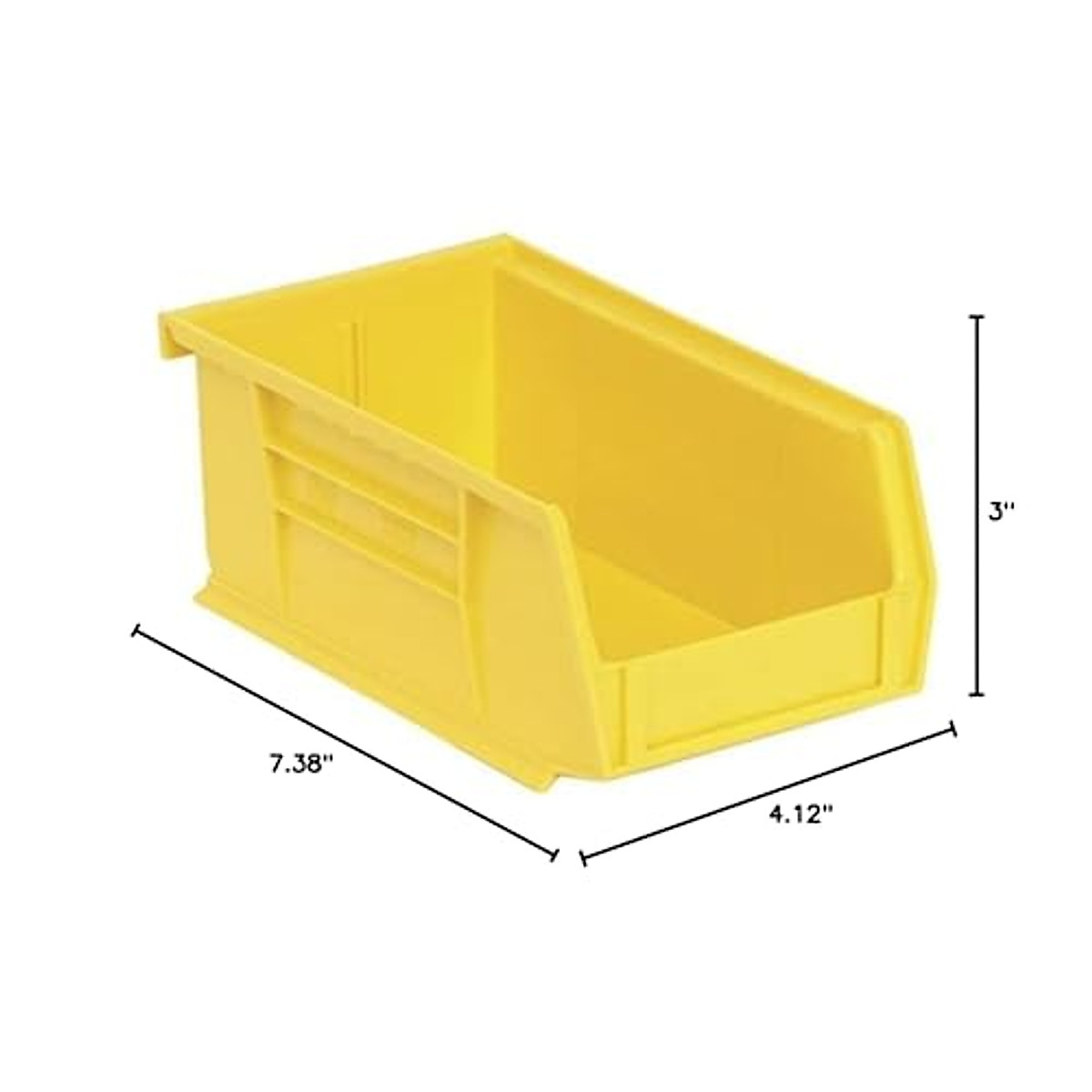 Box Partners Quantum Storage Bin BINP0743Y, Yellow