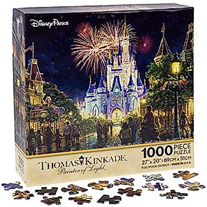 Walt Disney World Thomas Kinkade Main Street U.S.A. Fireworks 27"x20" 1000 Piece Puzzle