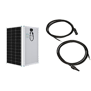 Renogy 100W Solar Panel + 10ft Solar Cable Adaptor Kit