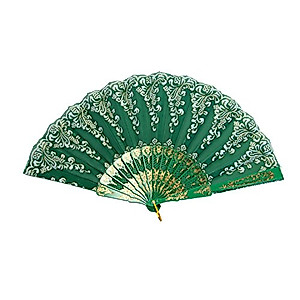 Feng Shui Import Green Hand Fan